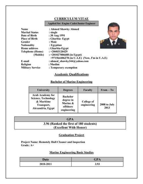 SRIVATSAN CV - Marine Engineering - REVISED | DOCX