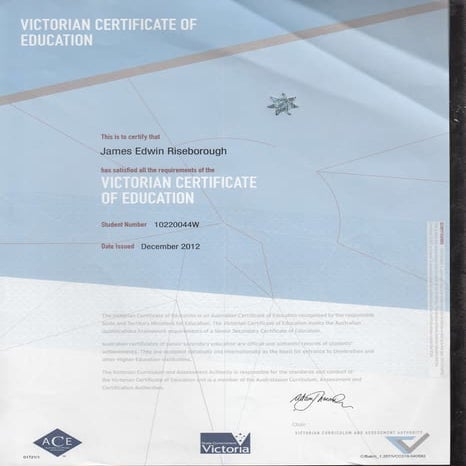 vce_certificate | PDF