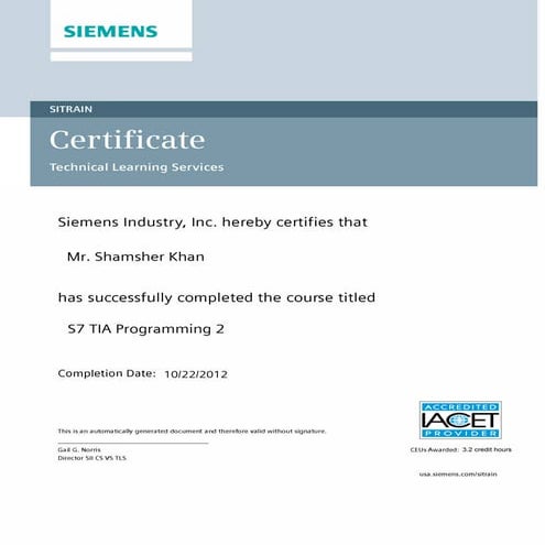 Certificate_S7_TIA_Programming_2_SK | PDF