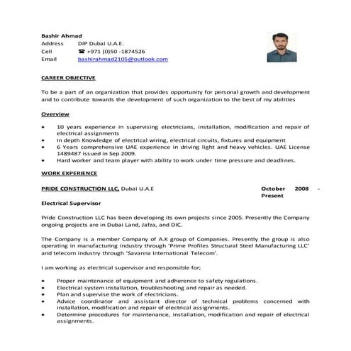 Bashir CV(1) (1) | PDF