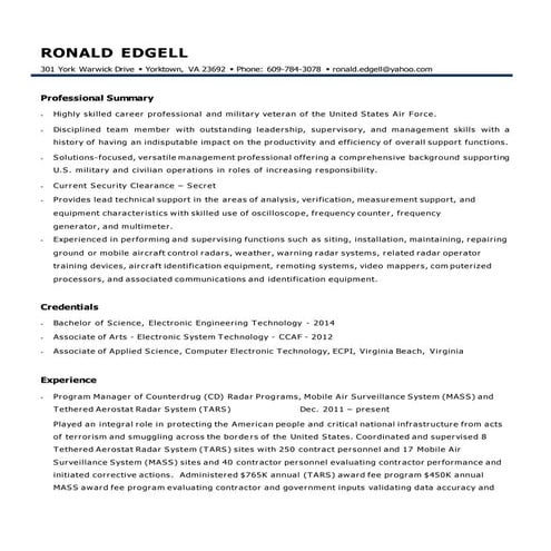 Ronald Edgell_Resume | DOCX