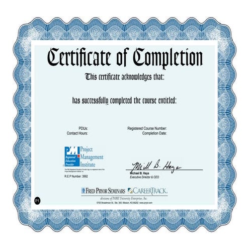 The Secrets of Successful Time Management Certificate | PDF