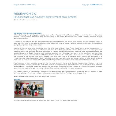 Conscious Shopper Research & Marketing (aka Research 3.0) | PDF