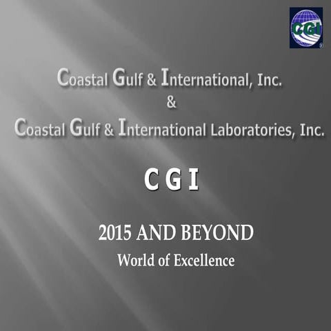 2015 Intro Presentation CGI, May | PPTX