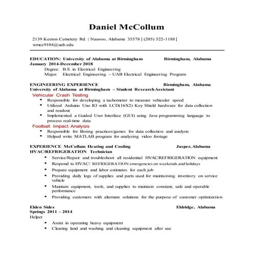 Resume - James Bailey | PDF