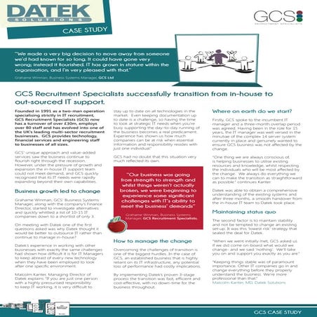 GCS Case Study (1) | PDF