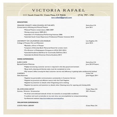 Victoria Resume | DOC