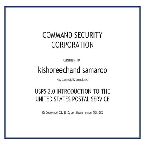 USPS 2.0 INTRODUCTION TO THE | PDF