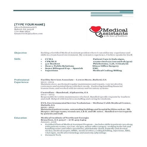 Prodriguez CCMA resume | DOCX