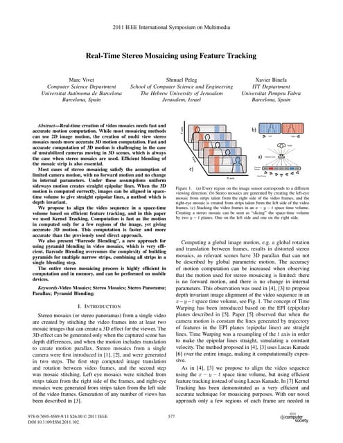 A Detailed Analysis on Feature Extraction Techniques of Panoramic Image ...