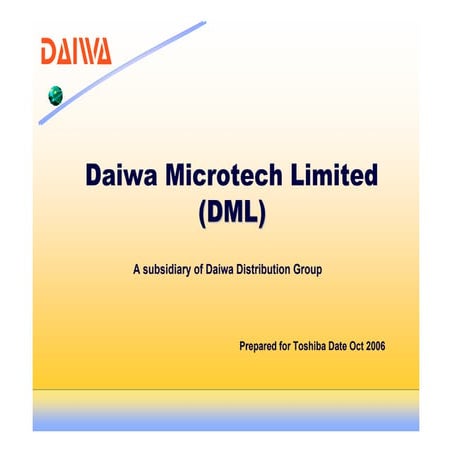 Daiwa Microtech_Toshiba | PPT