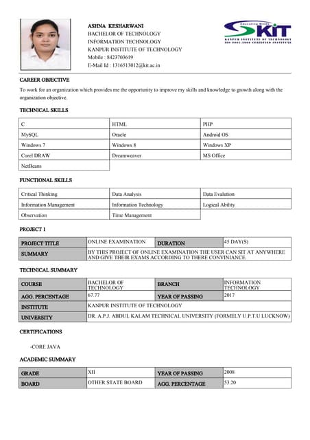 Jayram resume | PDF