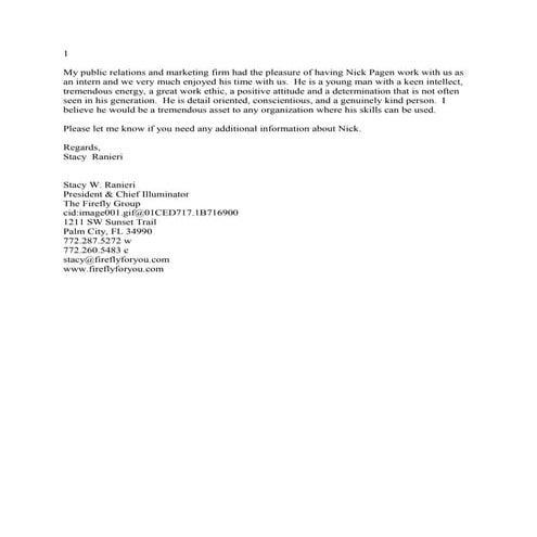 SLP Letter of Recommendation