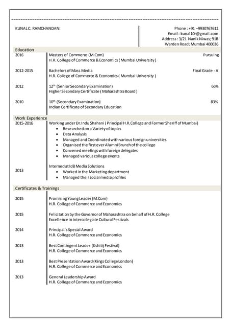 Muhammad Usman CV | PDF