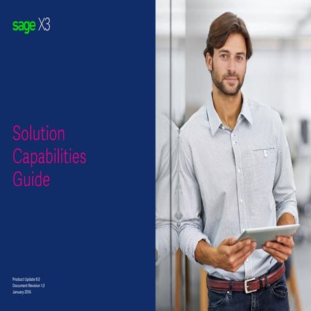 Sage X3 Solution Capabilities | PDF