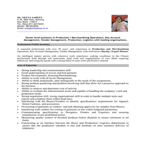 Neeta Sareen Resume(1) | DOC