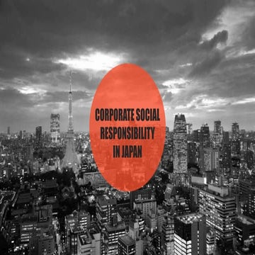 JAPANESE CSR FINAL PPT | PPTX