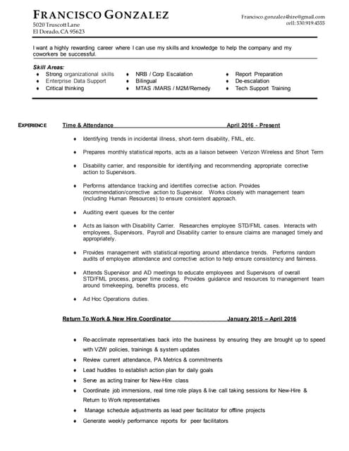 Fracisco Gonzalez presentations