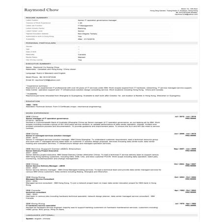 David Williams - Resume | PDF