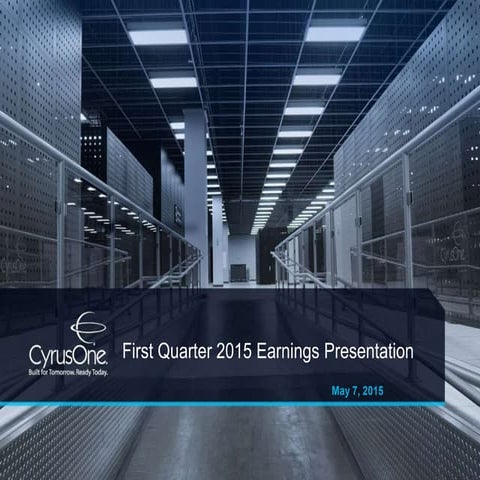 Q1'15 Earnings Presentation_5.7.15