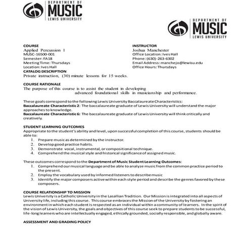 World music syllabus | PDF