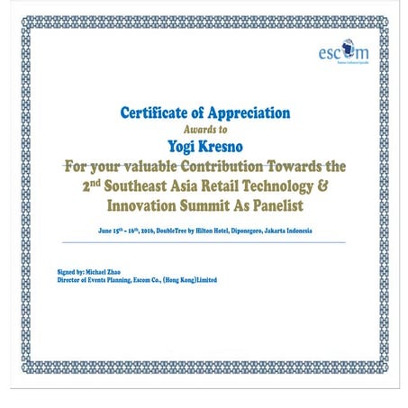 Panelist Certificate | PDF
