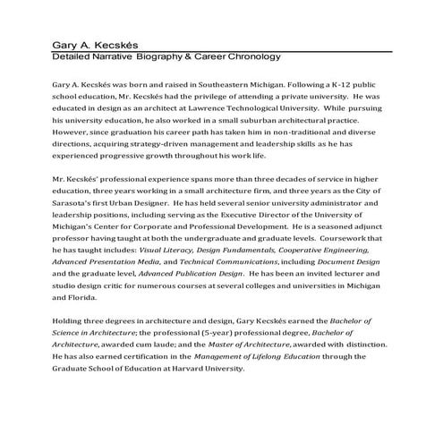 150531 GAK Narrative Biography (long version) | DOCX