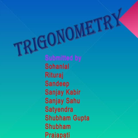 Trigonometry class10 | PPT | Physics | Science