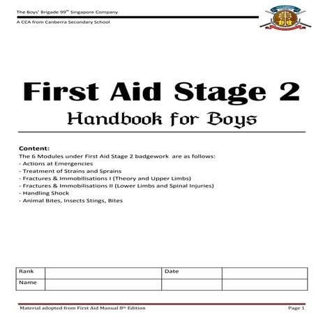 First Aid Stage 2 | PDF