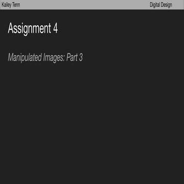 FA27 Assignment 4 Part 3 | PDF