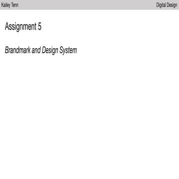 Assignment 4 presentation | PDF