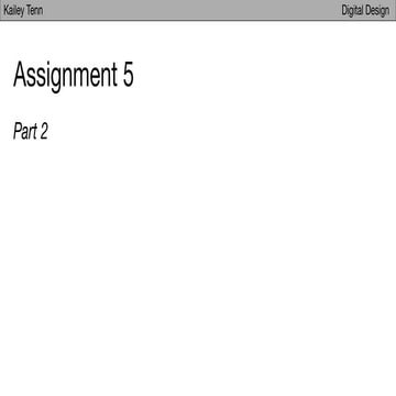 Fa 27 assignment 5 part 2 logo | PPT