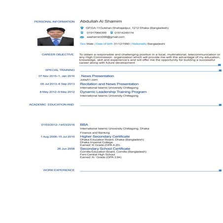 Shamim_CV update for other firm | DOC