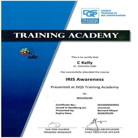 IRIS Awareness Course | PDF