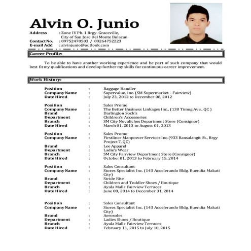 Alvin Junio - Resume | DOCX