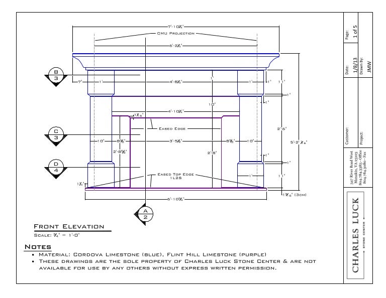 Fireplace Surround - Shop Drawings - 1.8.13