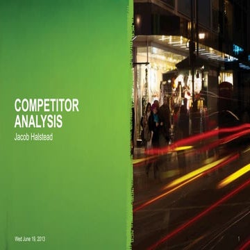 LinkedIn competitor research presentation | PPT