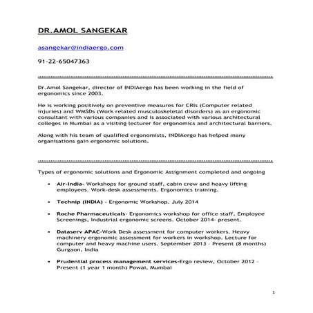 Profile-Dr.Amol-Sangekar | PDF