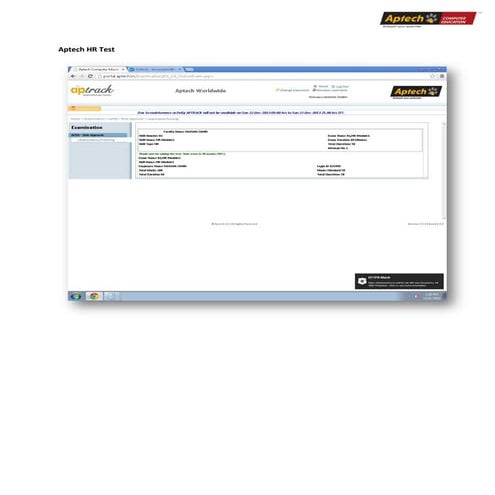 Aptech HR Test | PDF
