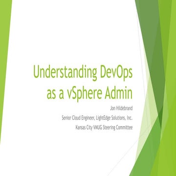 DevOps for vSphere Admins | PPT