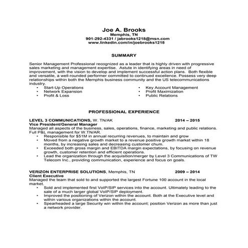 Resume For Marc Burnett2[1] | DOC