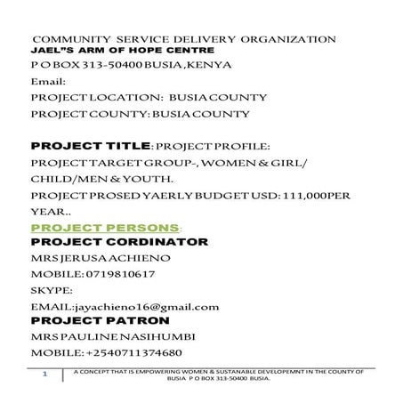School - Based GAD PROJECT-PROPOSAL "Project GRACE" | PPTX
