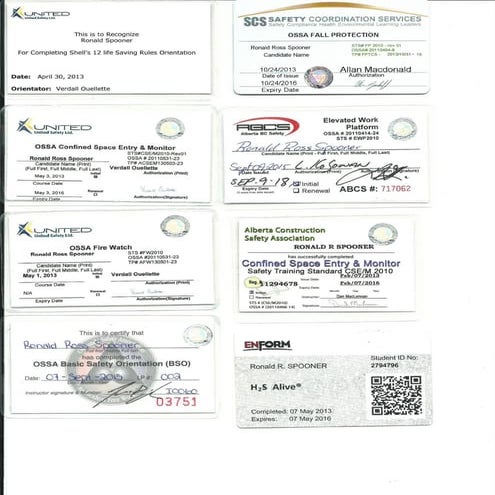 OSSA Certifications | PDF