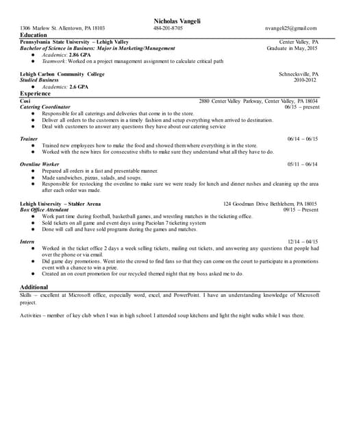 Barbara Sylvester Resume 2016 | PDF