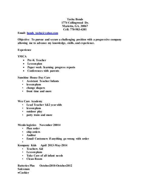 Resume | RTF