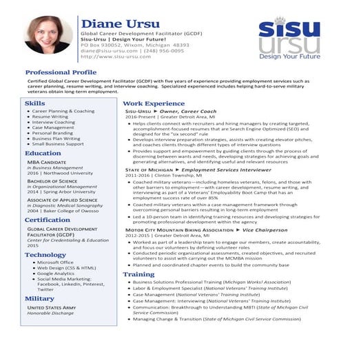 Ursu, Diane - Resume | PDF