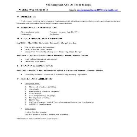 CV Ibrahim Hussein | DOCX