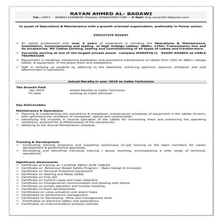 Cv of rayan 2222 | PDF
