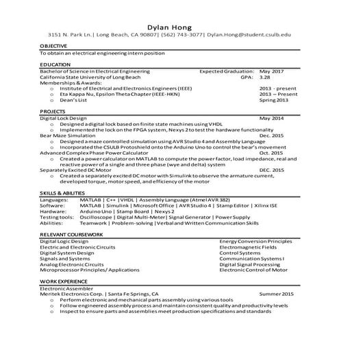 Dylan Shepard Resume 2 | DOCX