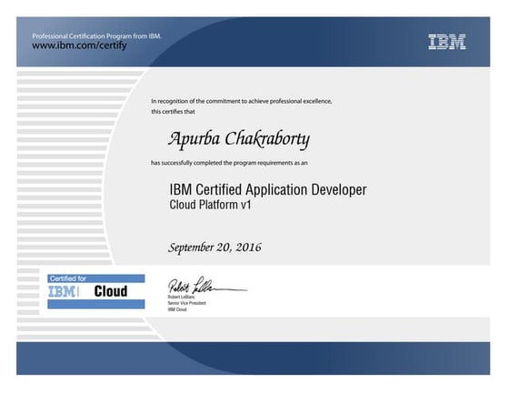 IBM - Cloud Computing Infrastructure V1 | PPT